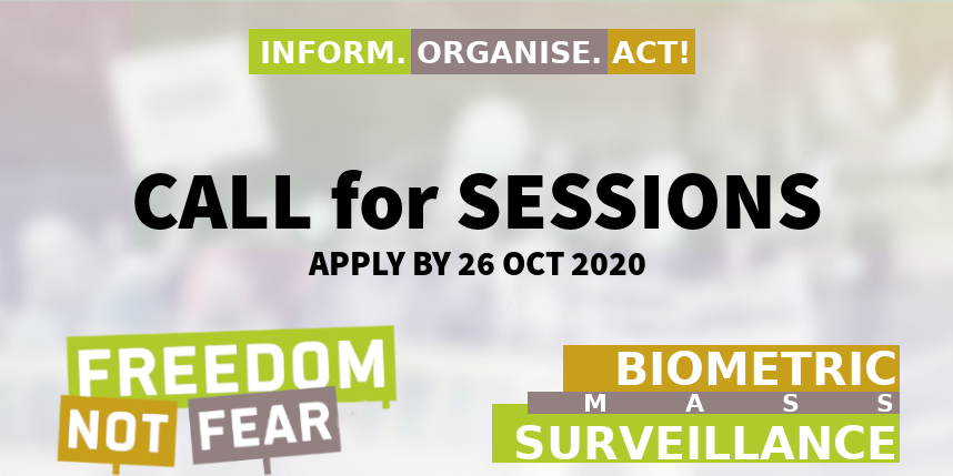 Call for sessions (deadline for suggestion is 26 October) | Freedom not ...
